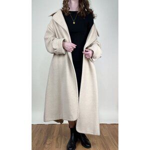 Vintage | Jackets & Coats | Vintage Baby Lama Wool Oversized Peacoat ...